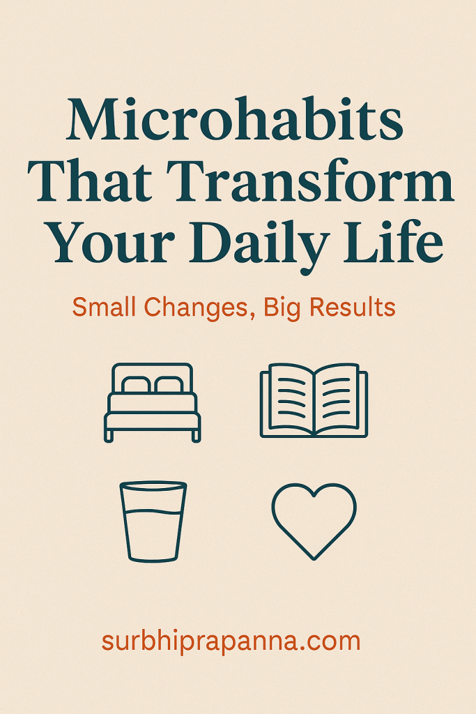 Microhabits That Transform Your Daily Life- Small changes, big results ...